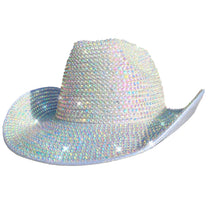 Fully Rhinestone Cowboy Hat, Diamond Bling Cowgirl Hat – Masque Party