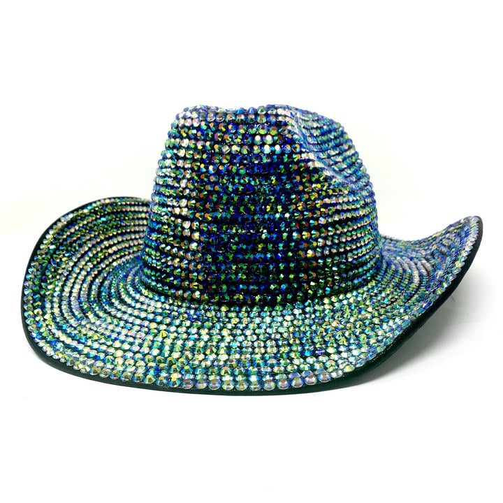 Fully Rhinestone Cowboy Hat, Diamond Cowgirl Hat – Masque Party