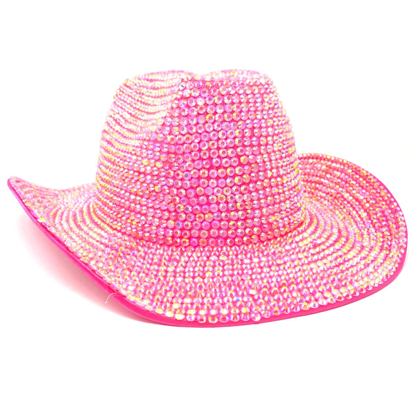 Fully Rhinestone Cowboy Hat, Diamond Cowgirl Hat – Masque Party